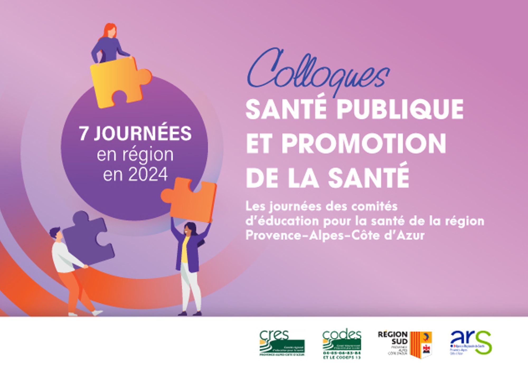 Santé publique et promotion de la santé : 7 colloques en région en 2024